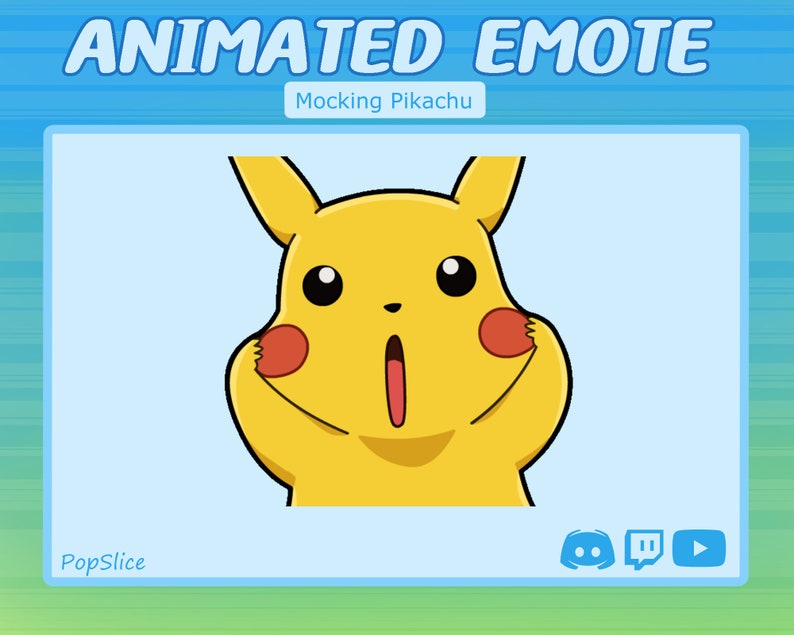 Animated Mocking Pikachu Emote for Twitch & Discord - Etsy