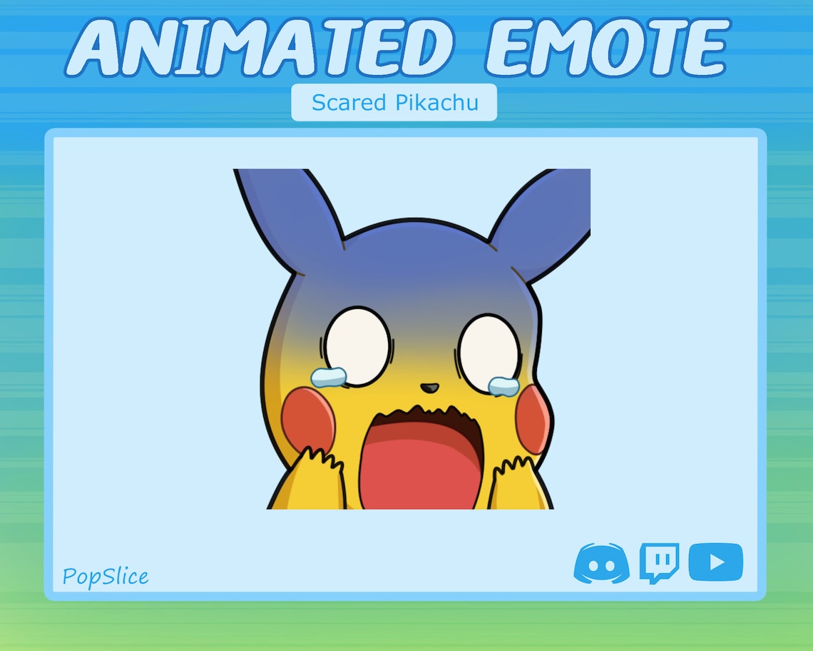 Animated Scared Pikachu Emote for Twitch & Discord - Etsy