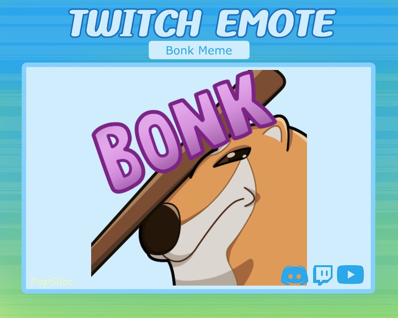 BONK Meme Emote for Twitch & Discord - Etsy