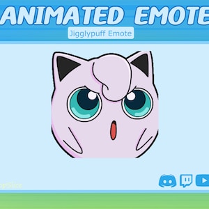 Animated Jigglypuff Emote for Twitch & Discord - Etsy