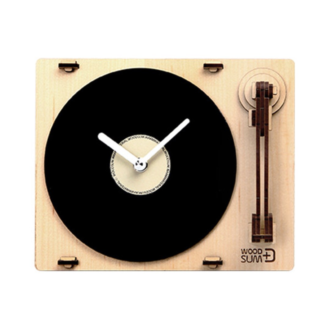 Augustree Turntable Clock Wooden Model Kit - Etsy