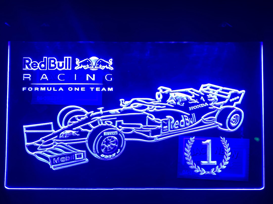 Led Light Sign F1 Car Redbull Racing 1 Neon Look - Etsy