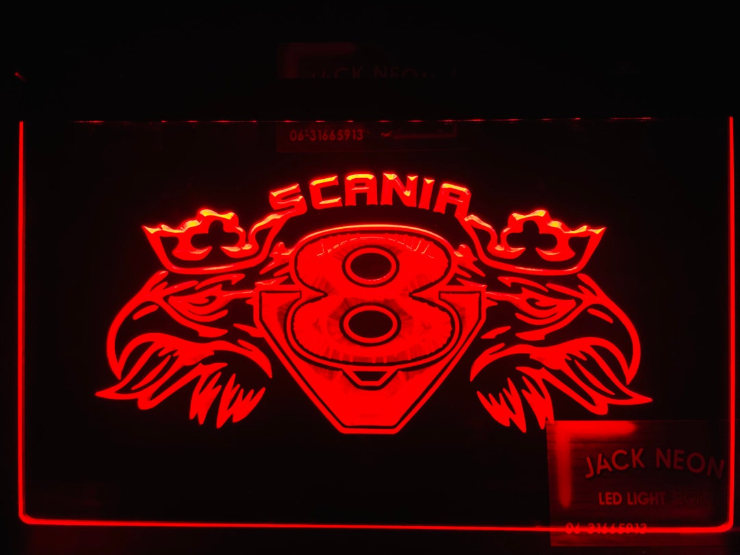 LED Light Sign SCANIA V8 3D Neon Look - Etsy