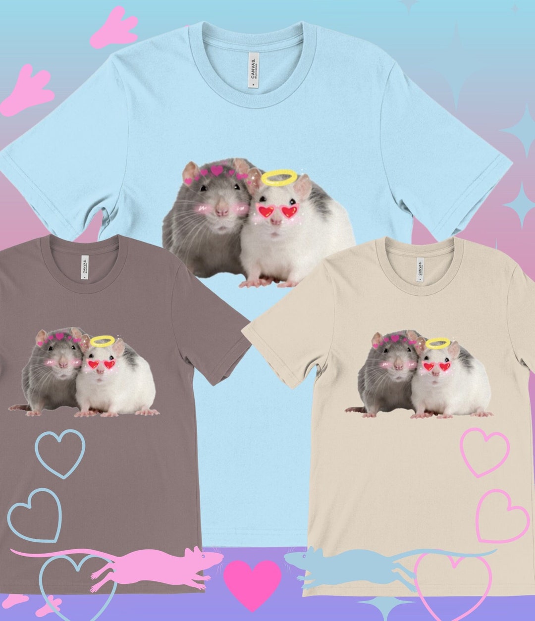 Cute Rat Tee - for Rat Lovers, Rat Parents - Etsy UK