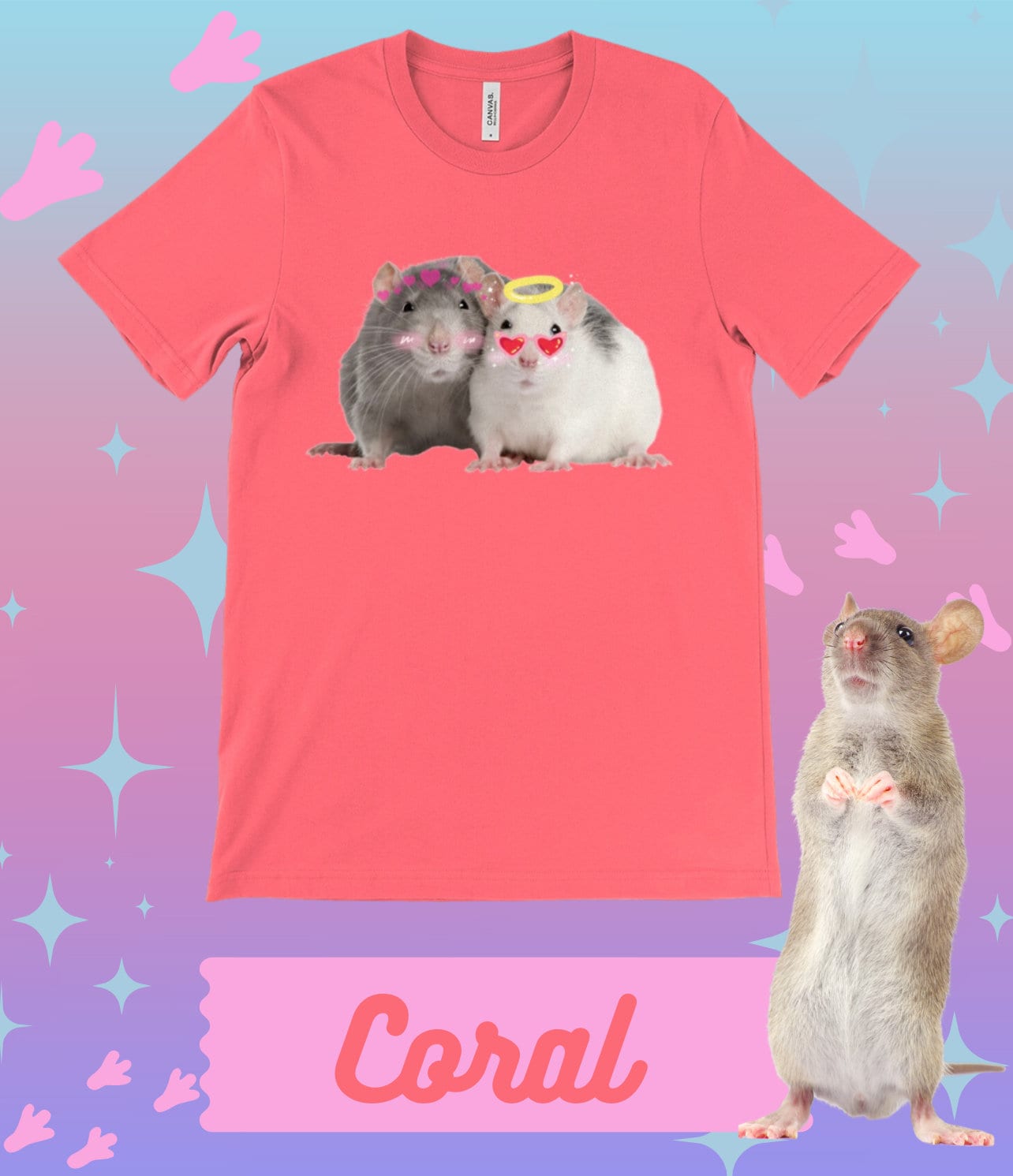 Cute Rat Tee - for Rat Lovers, Rat Parents - Etsy UK