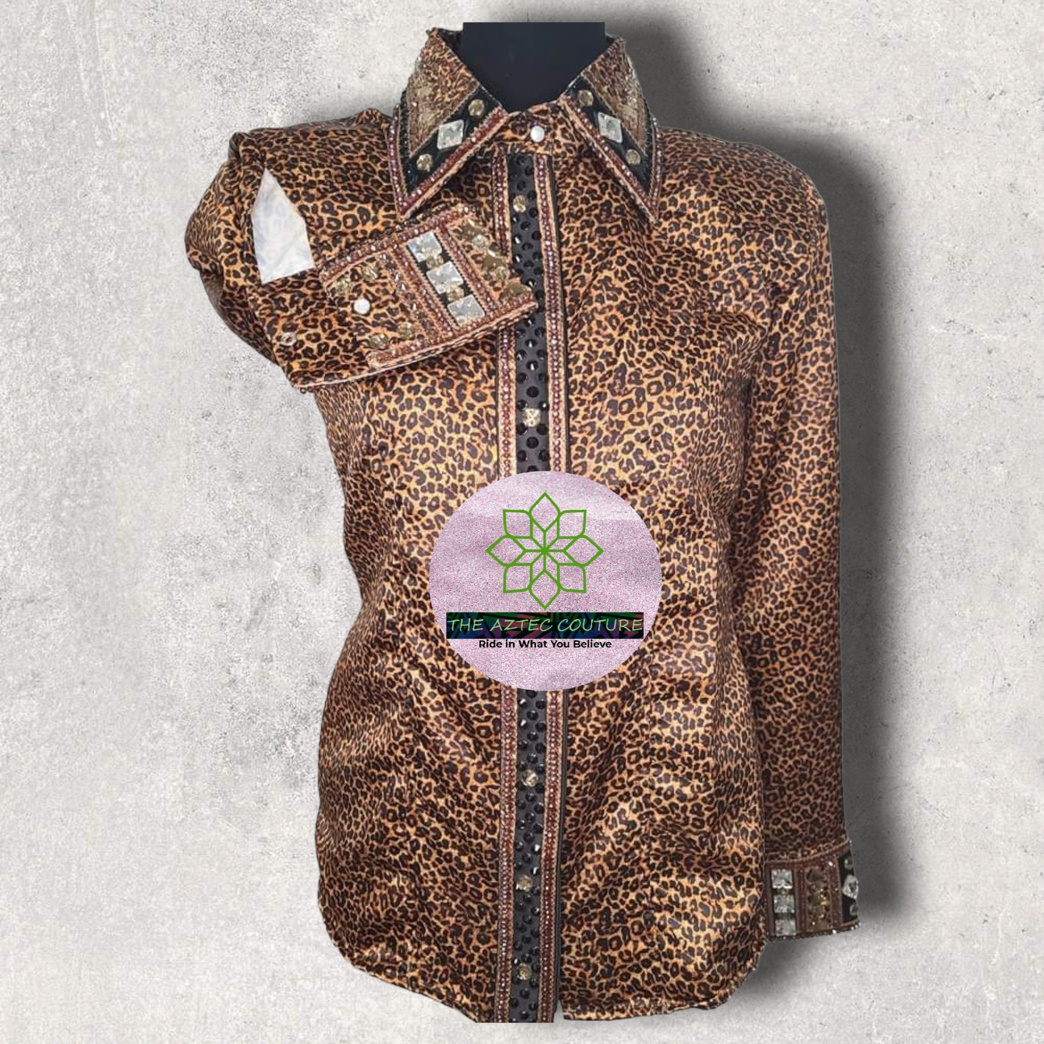 Western Women Ranch Show Shirt ( Tiger Print May Vary as per ...