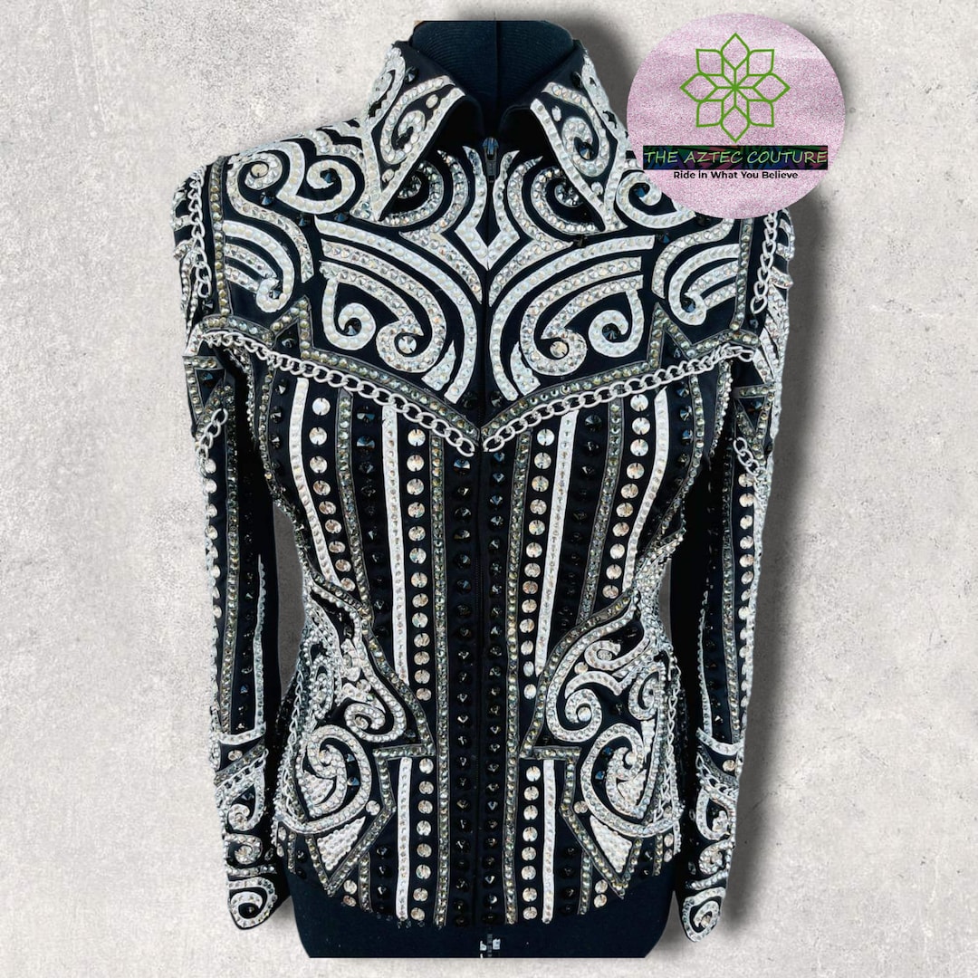 NEW Western Competition Horse Riding Show Wear Shirt Blouse Jacket ...