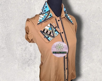 NEW Western Competition Horse Riding Show Wear Shirt Blouse Jacket ...