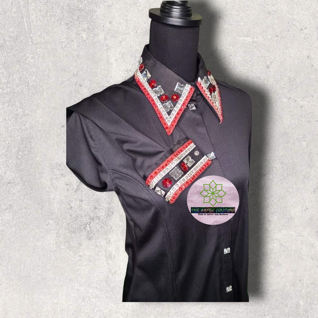 Combo Western Red Show Shirt, Western Show Outfits Pleasure, Western ...