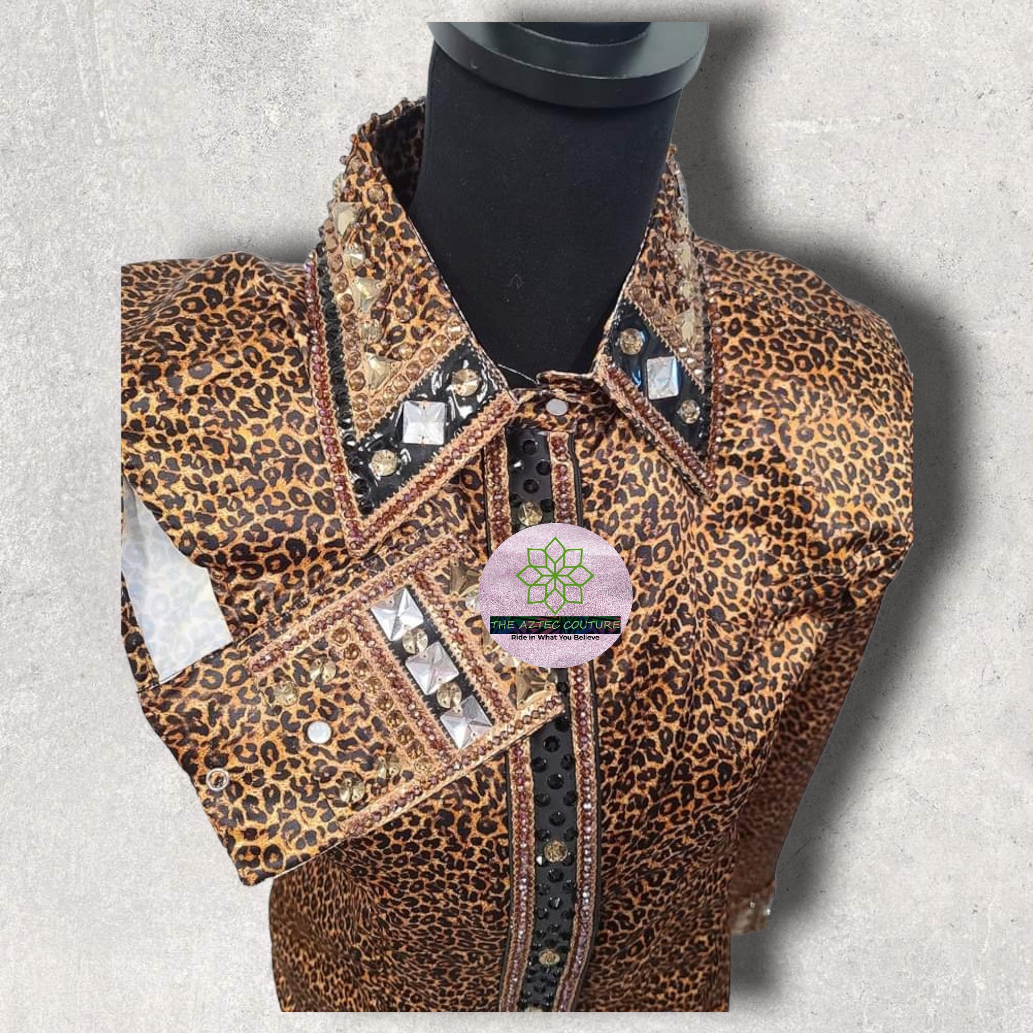 Western Women Ranch Show Shirt ( Tiger Print May Vary as per ...