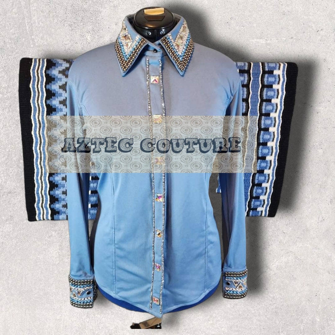 NEW Western Competition Horse Riding Show Wear Shirt Blouse Jacket ...