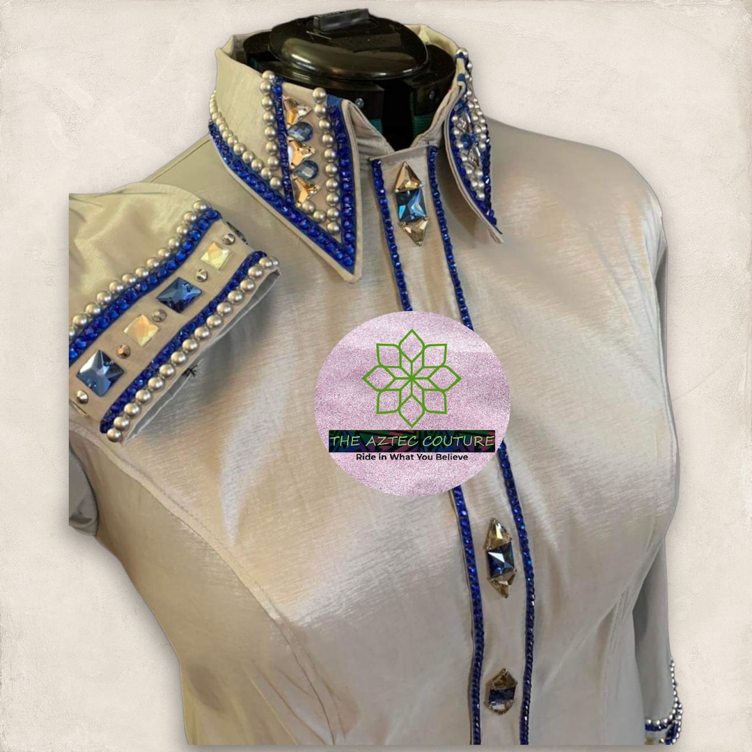 NEW Western Competition Horse Riding Show Wear Shirt Blouse Jacket ...