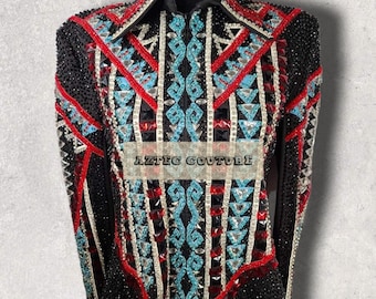 NEW Western Competition Horse Riding Show Wear Shirt Blouse Jacket ...