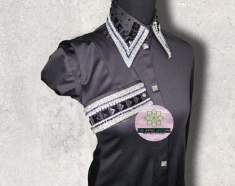 NEW Western Competition Horse Riding Show Wear Shirt Blouse Jacket ...