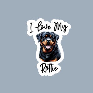 Rottweiler, Dog Stickers, Waterproof Stickers, Water Bottle Stickers ...