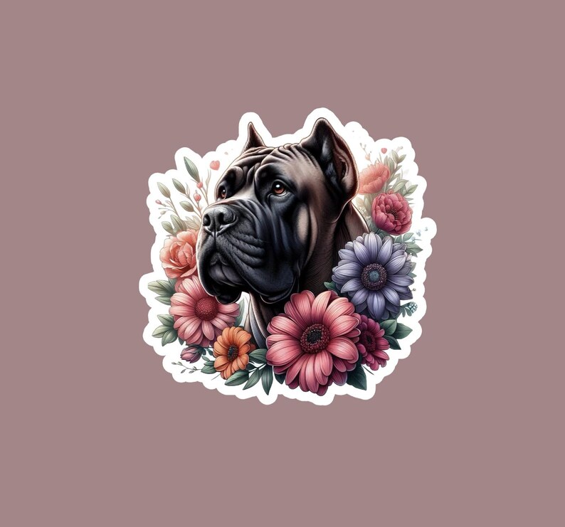 Cane Corso, Dog Stickers, Waterproof Stickers, Water Bottle Stickers ...