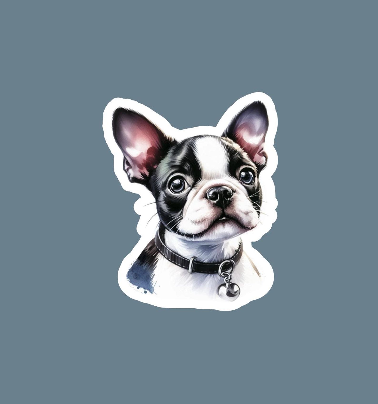 Boston Terrier, Dog Stickers, Waterproof Stickers, Water Bottle ...