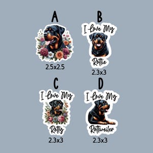 Rottweiler, Dog Stickers, Waterproof Stickers, Water Bottle Stickers ...
