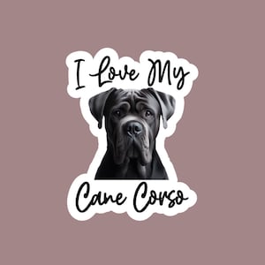 Cane Corso, Dog Stickers, Waterproof Stickers, Water Bottle Stickers ...
