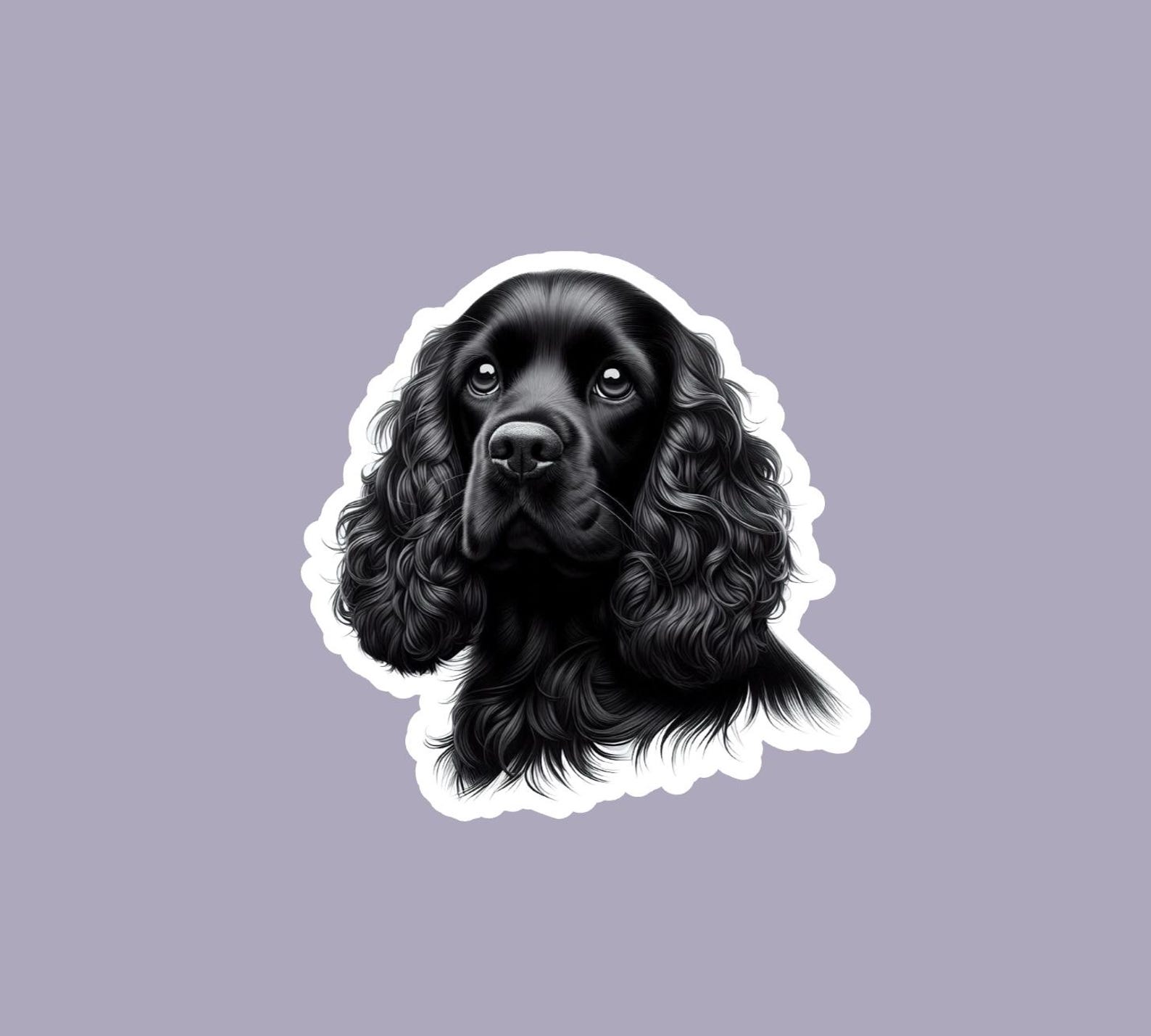 Cocker Spaniel, Dog Stickers, Waterproof Stickers, Water Bottle ...