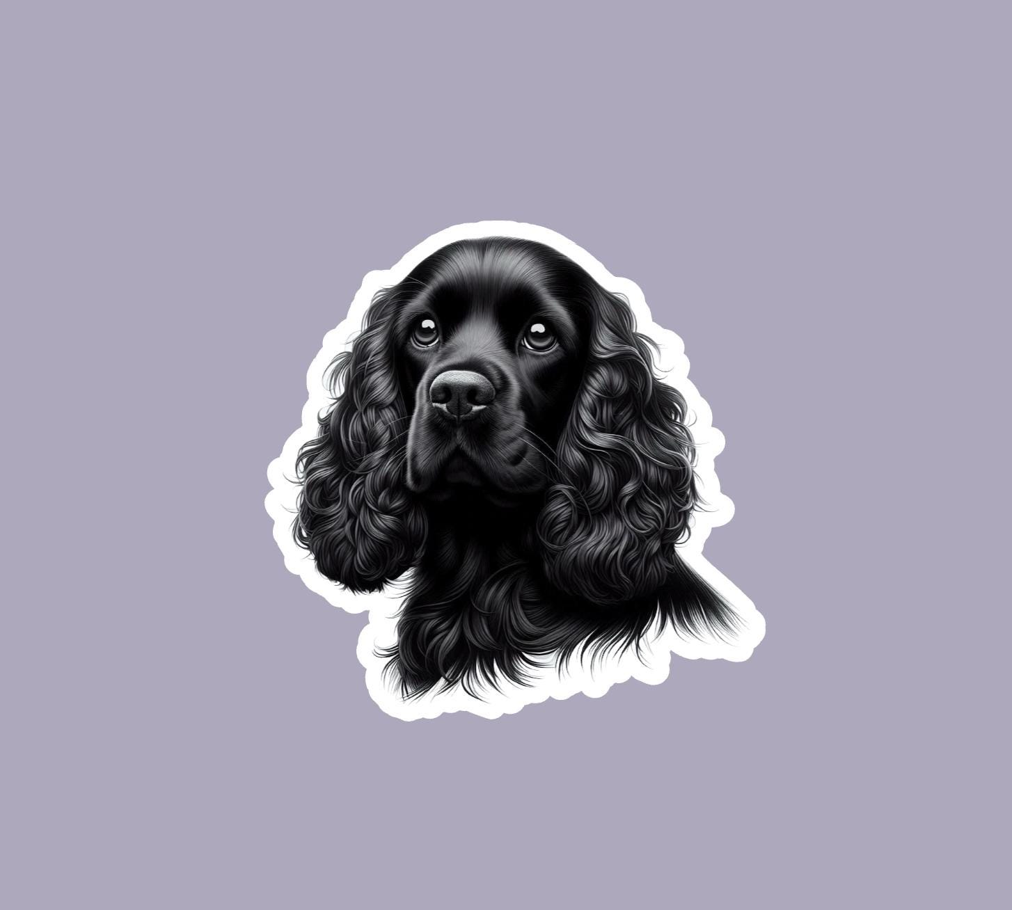 Cocker Spaniel, Dog Stickers, Waterproof Stickers, Water Bottle ...