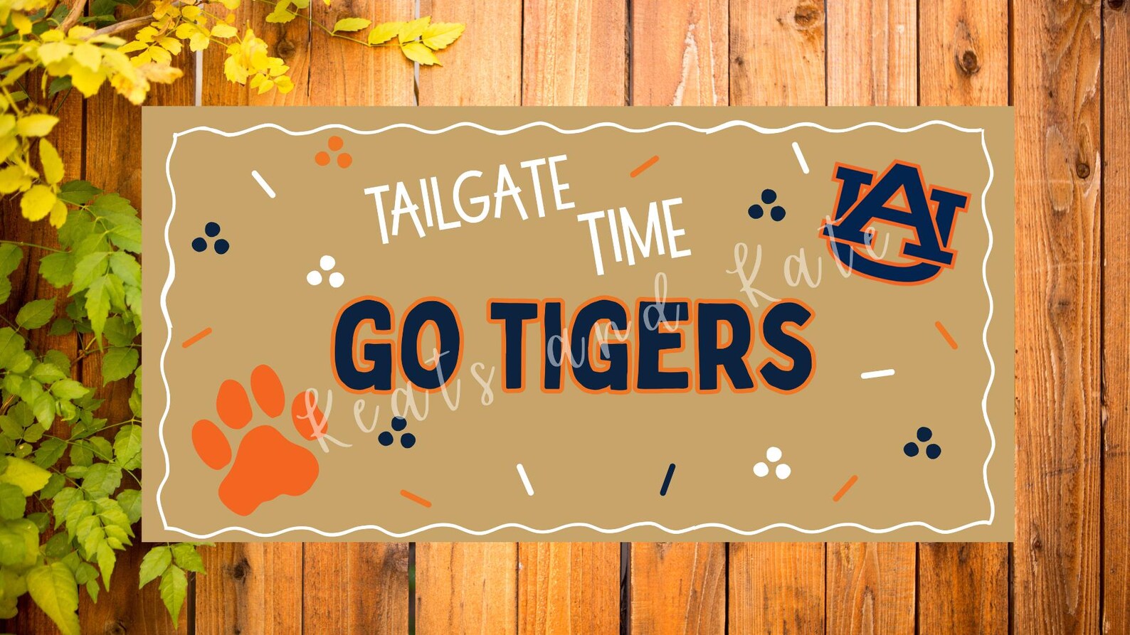College DIGITAL Template Tailgate Banner - Etsy