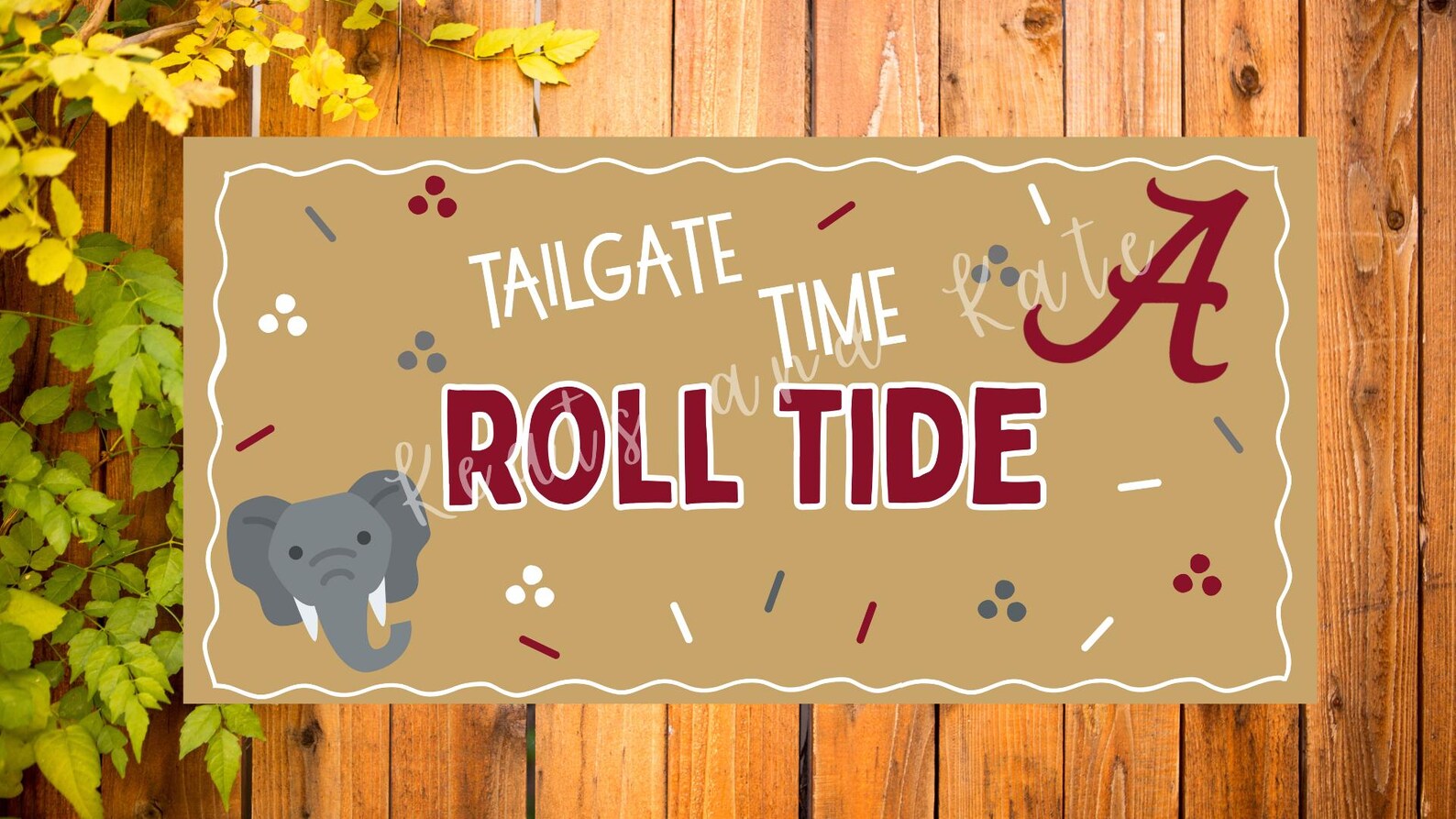 College DIGITAL Template Tailgate Banner - Etsy