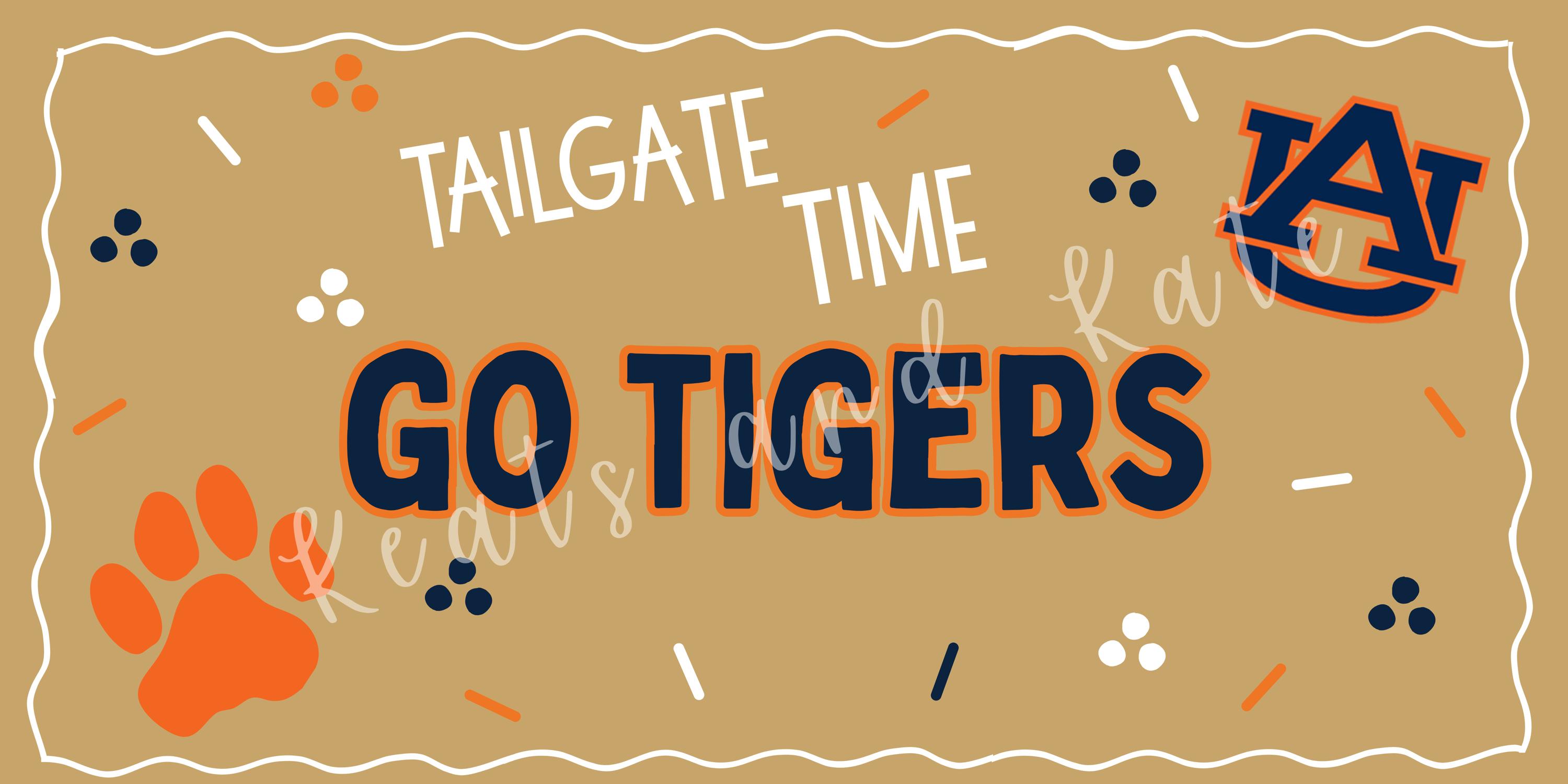 College DIGITAL Template Tailgate Banner - Etsy