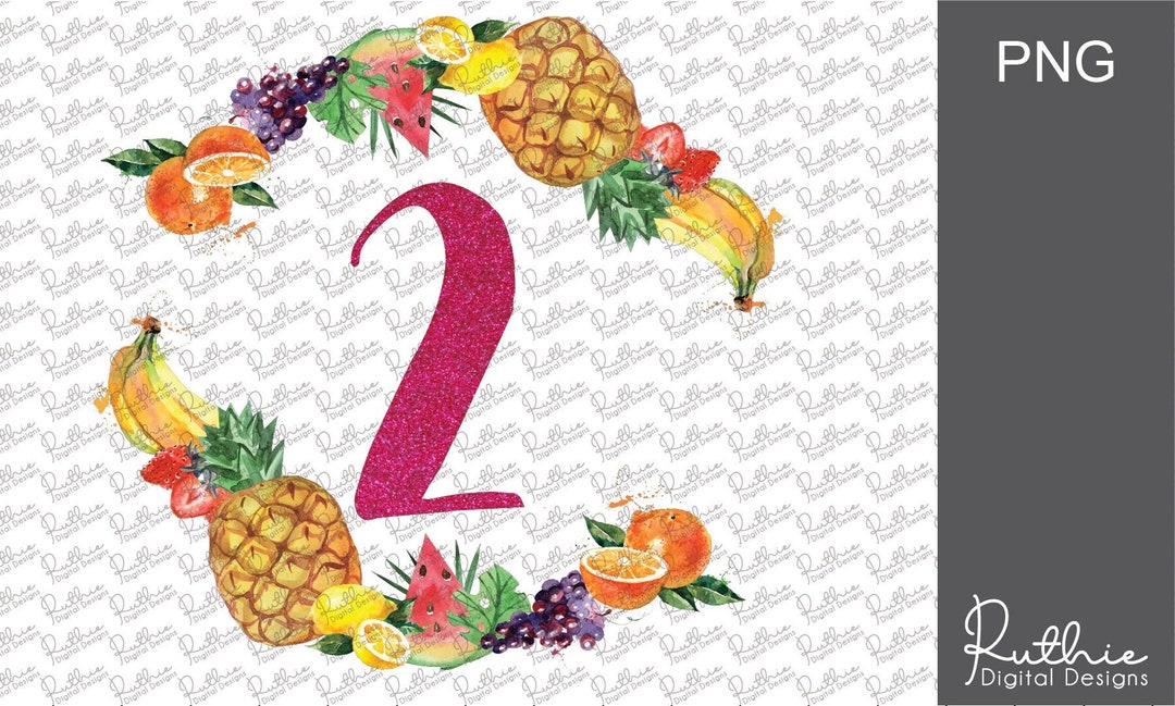 Second Birthday Fruits Onetanamera PNG - Etsy