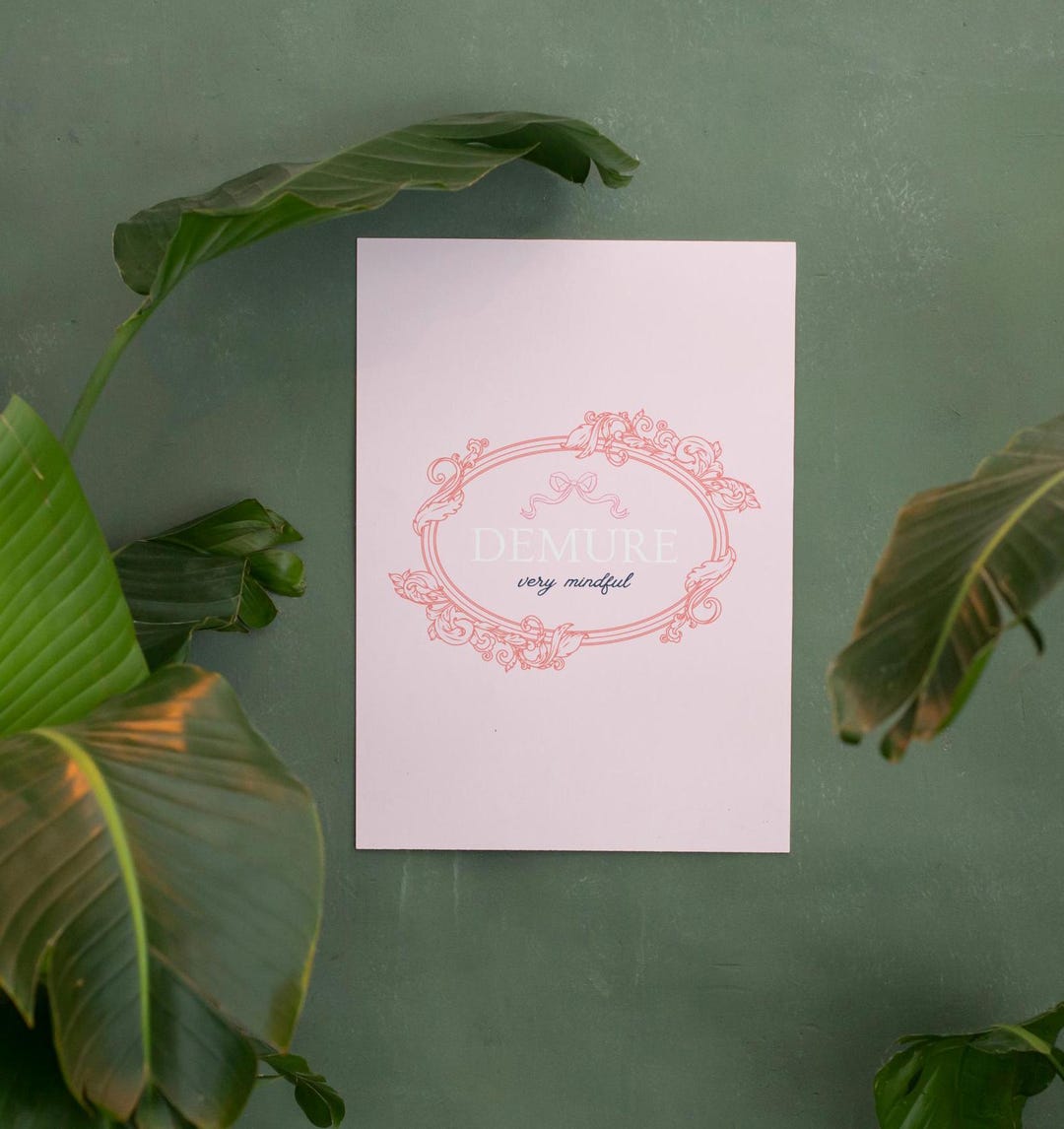 Very Demure Coquette Poster Print option 2 Elegant Wall Art, Minimalist ...