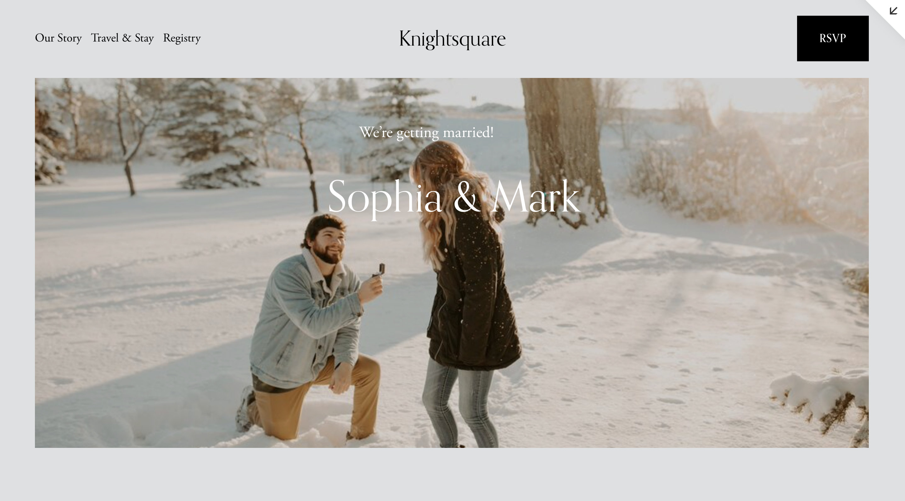 Squarespace Template Wedding Invitation, Mobile Friendly, Party Invite ...