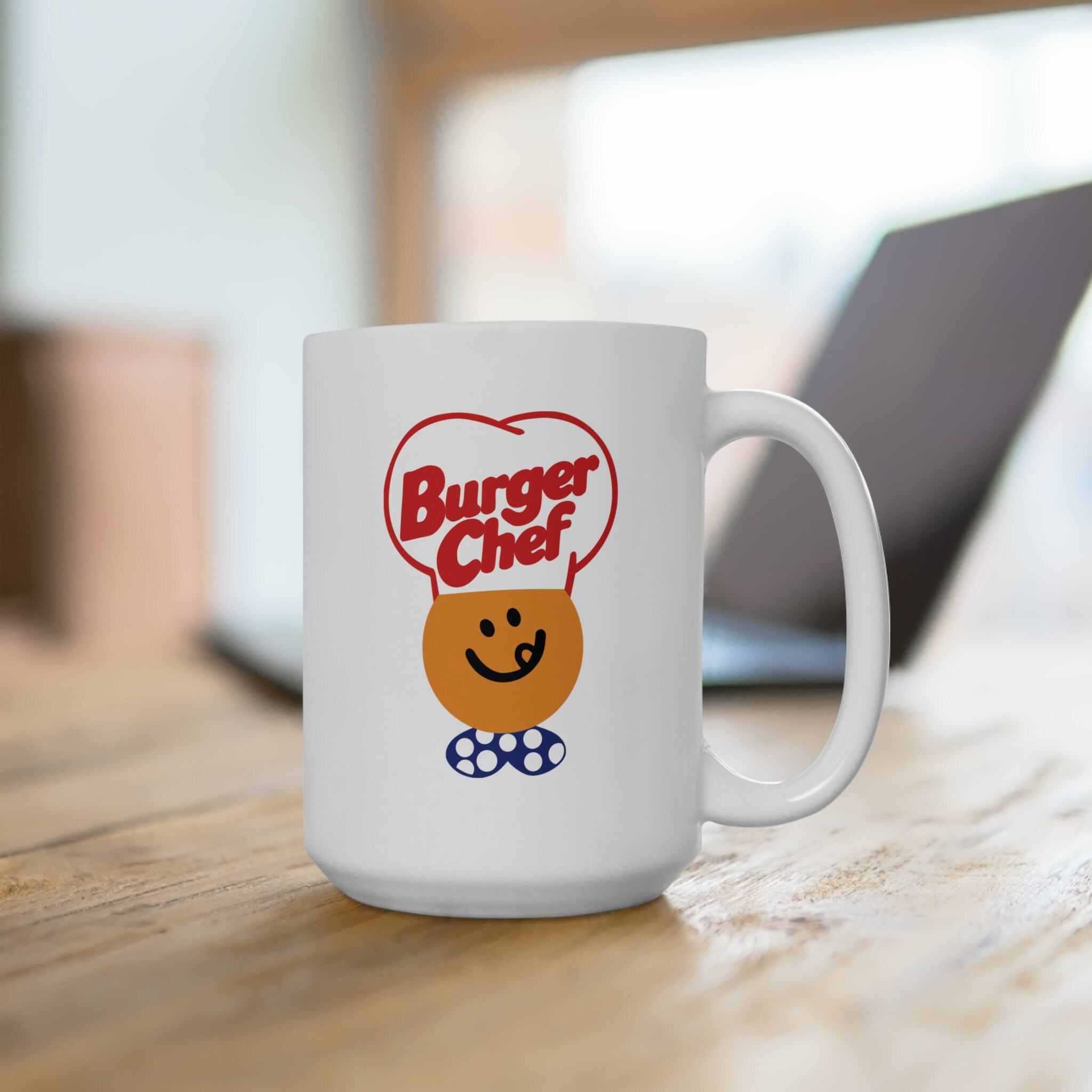 Vintage Burger Chef Fun Meal Logo, Large 15 Oz Ceramic Mug - Etsy