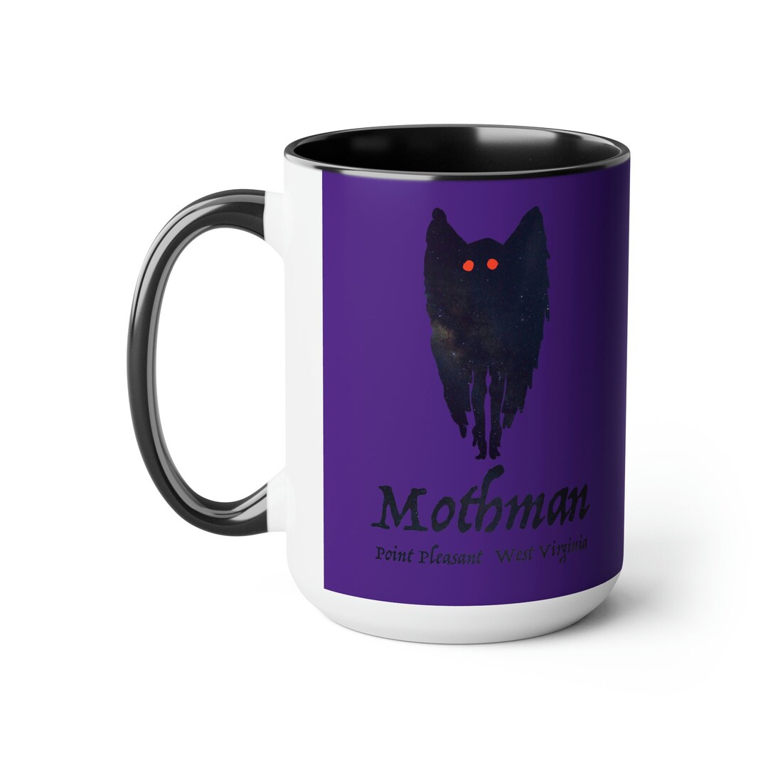 Night Sky Mothman Silhouette, Point Pleasant West Virginia, Large Two ...