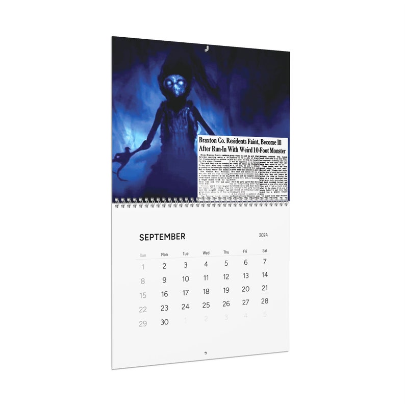 Cryptid Clippings, Cryptids With Newspaper Articles, Wall Calendars ...