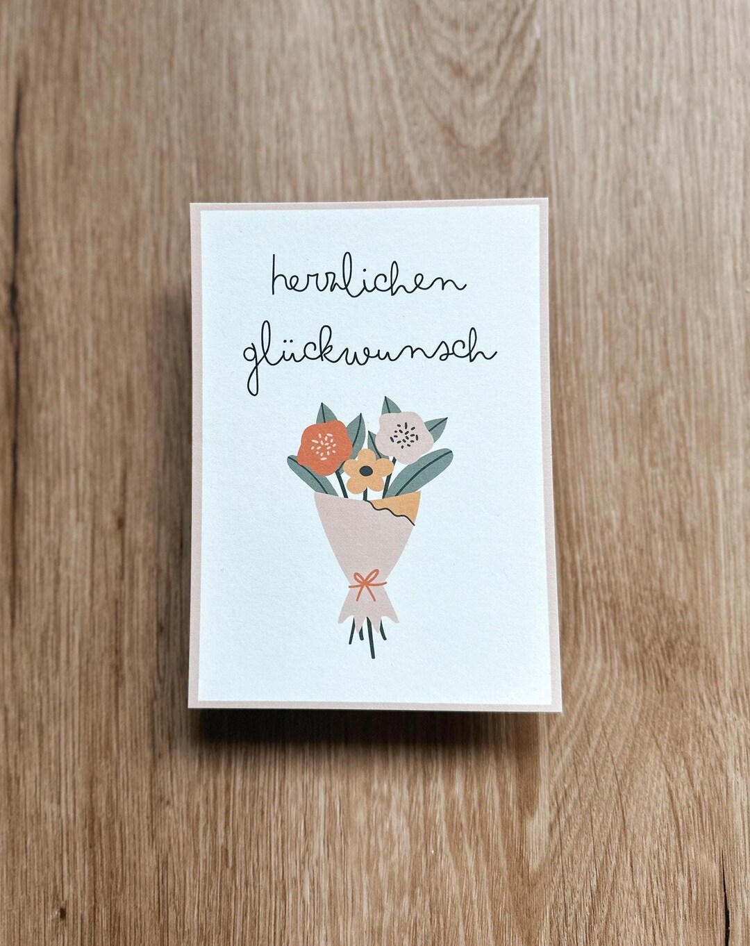 Congratulations/ Happy Birthday / Birthday Card A6 / Minimalist ...