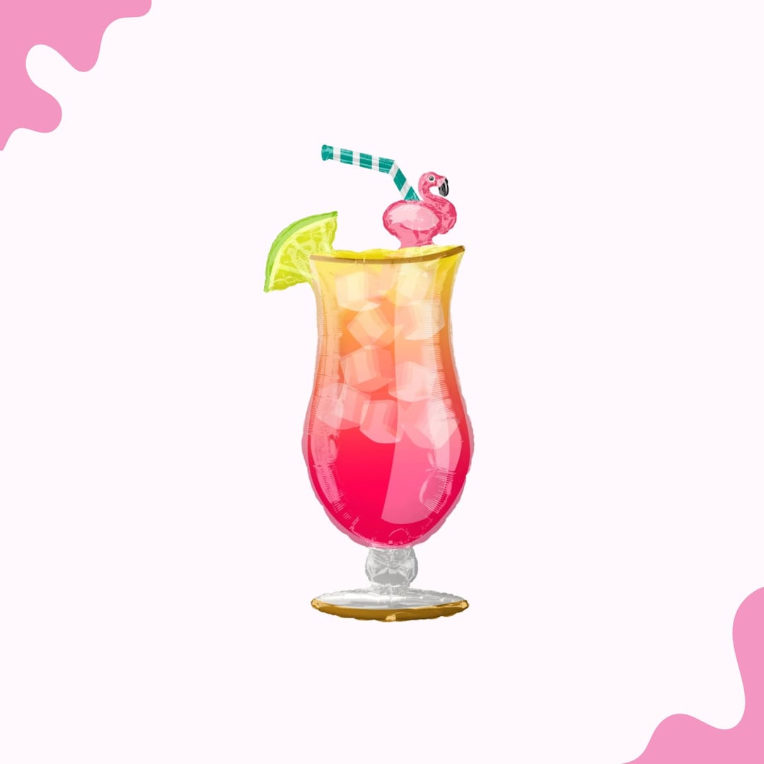 31" Lets Flamingle Drink Balloon, Bachelorette Party Foil Balloon ...