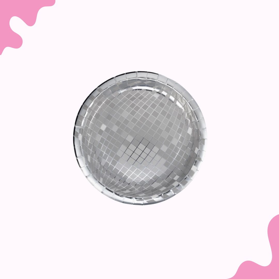 Disco Paper Plates, Bachelorette Party Supplies, Set of 8 - Etsy