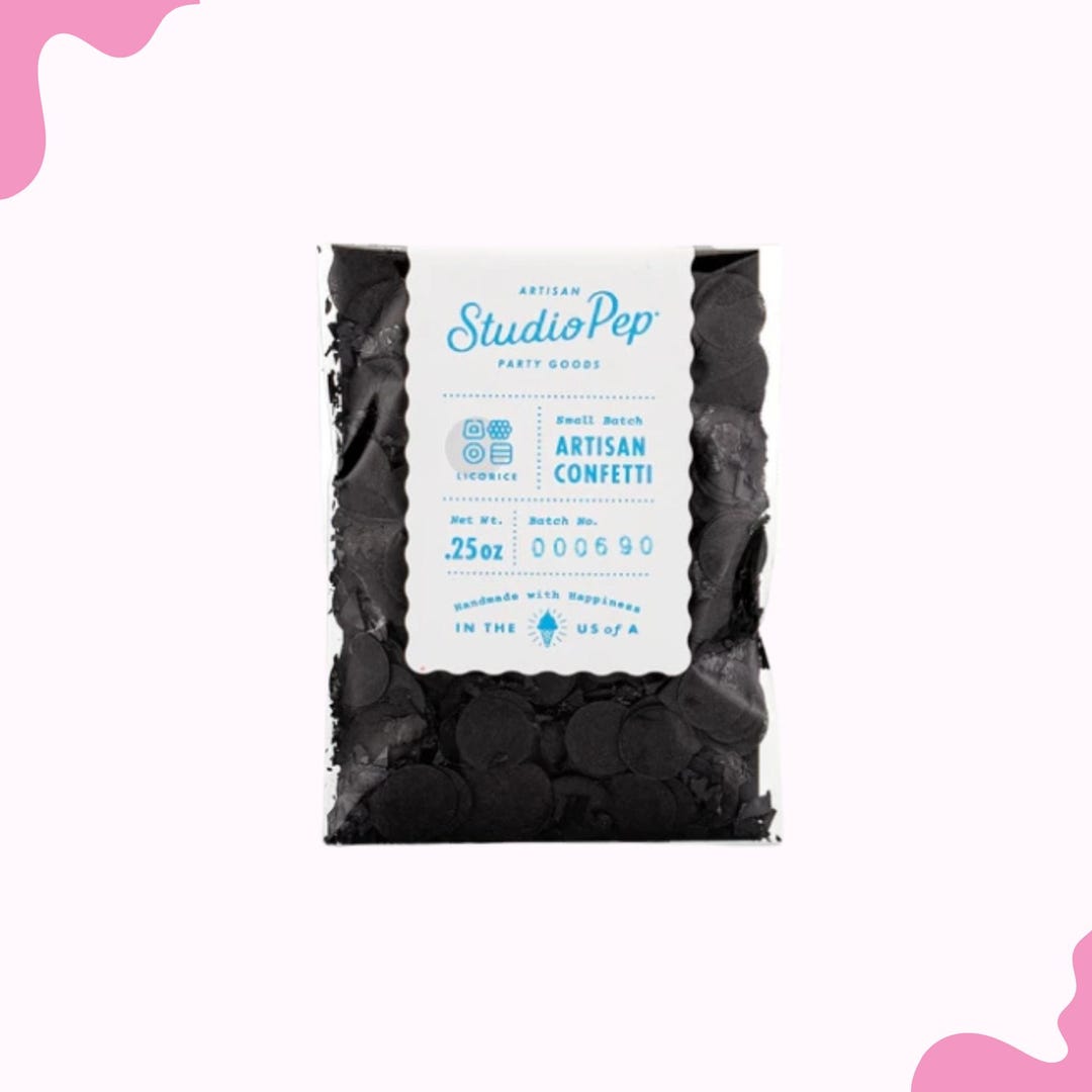 Licorice Confetti, Black, Bachelorette or Girls Night Party Decor - Etsy