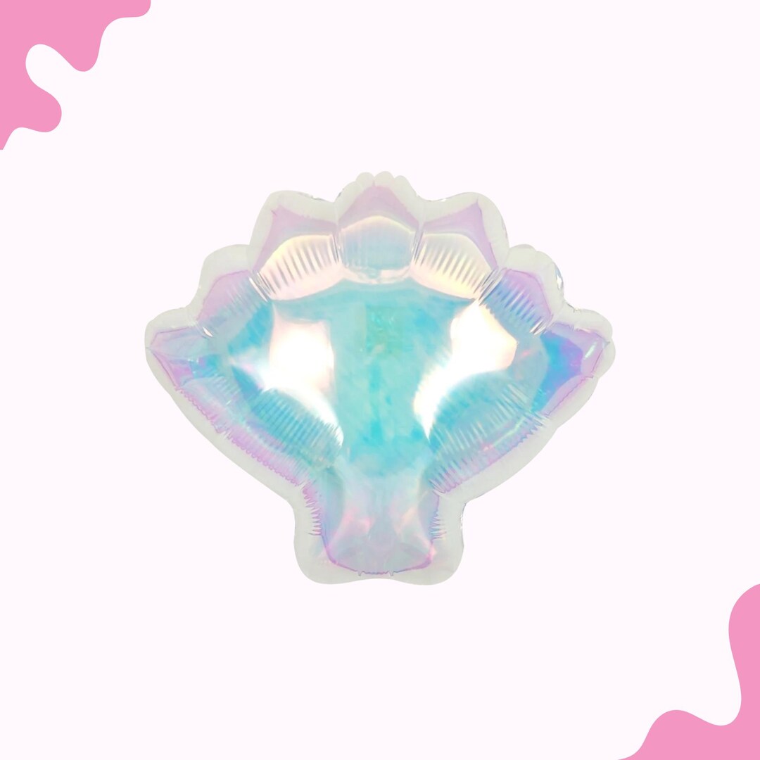 23" Iridescent Shell Foil Balloon, Ocean or Beach Themed Decor ...
