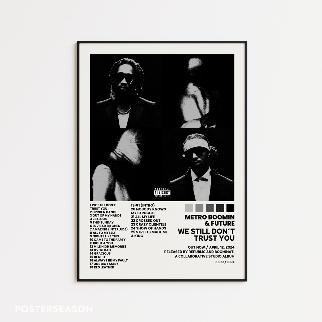Future & Metro Boomin Album Poster, We Still Don't Trust You Album ...