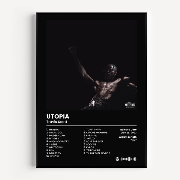 Travis Scott Utopia Album Print - Etsy