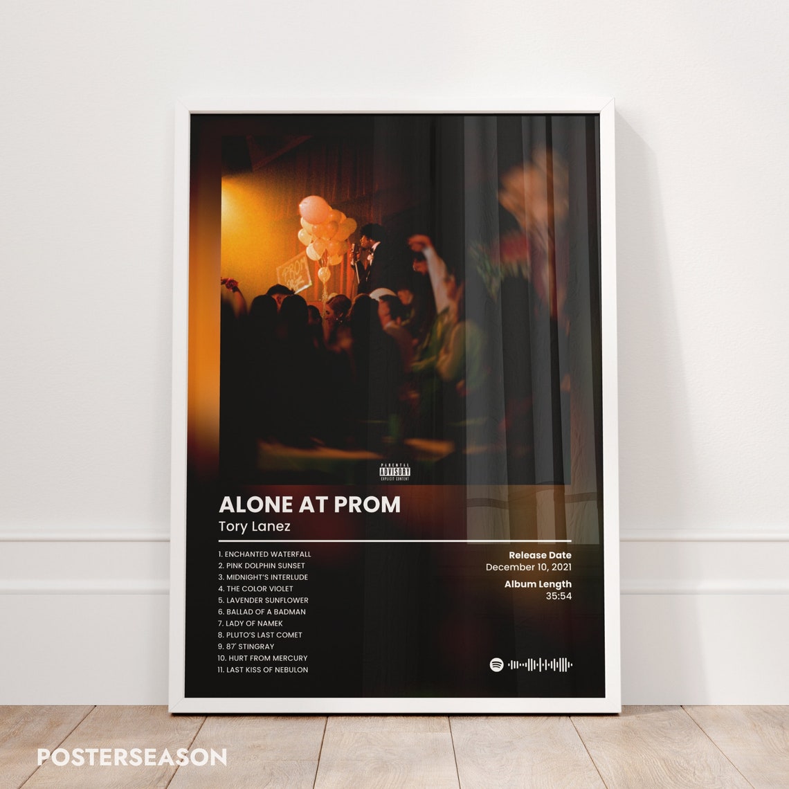 Tory Lanez Album Poster, Alone at Prom Album Cover Wall Print ...