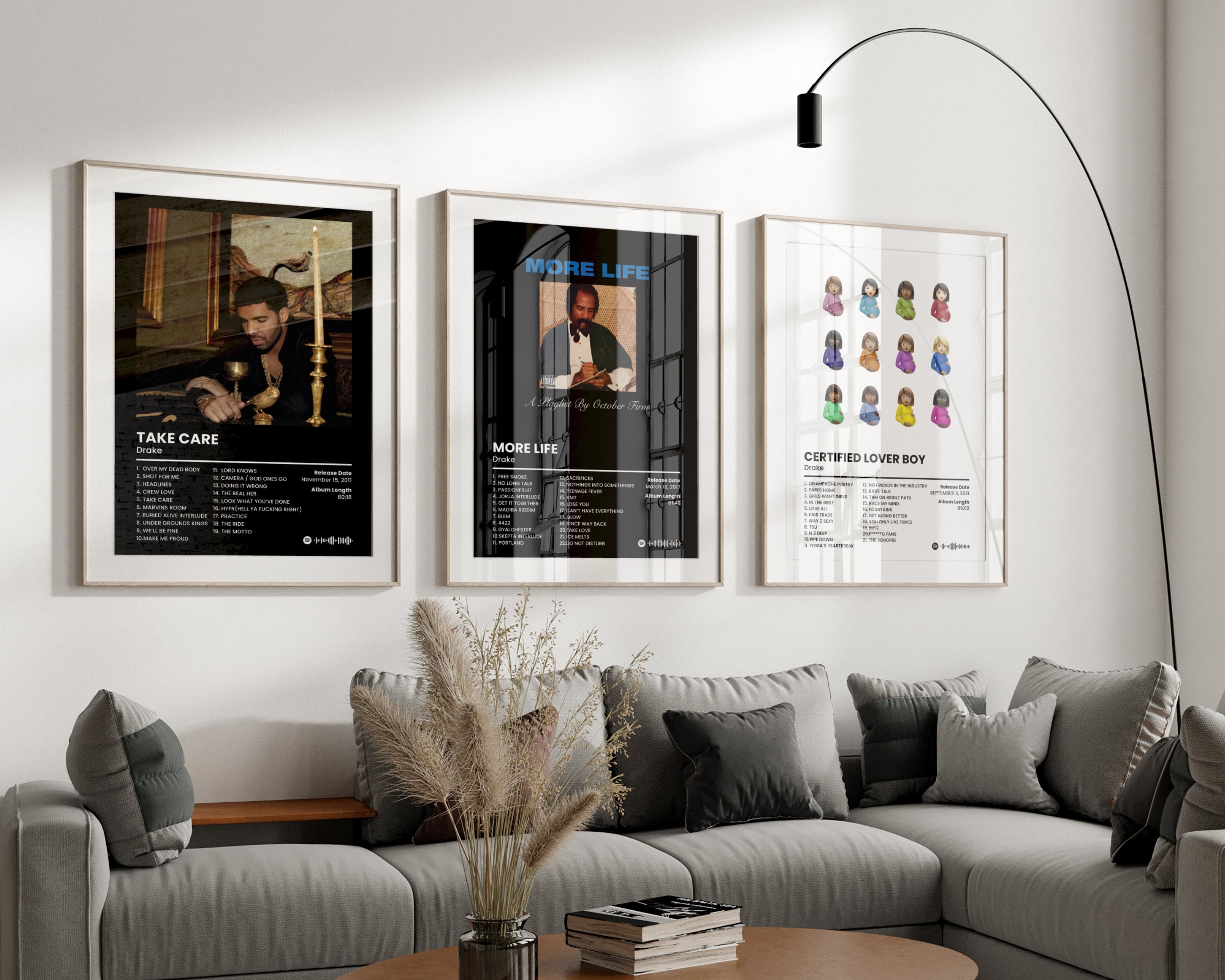 Drake Cover Poster Set of 6, Rap Classics Poster, Hip Hop Poster, Cover ...