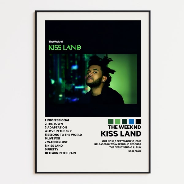 Kiss Land the Weeknd Poster - Etsy