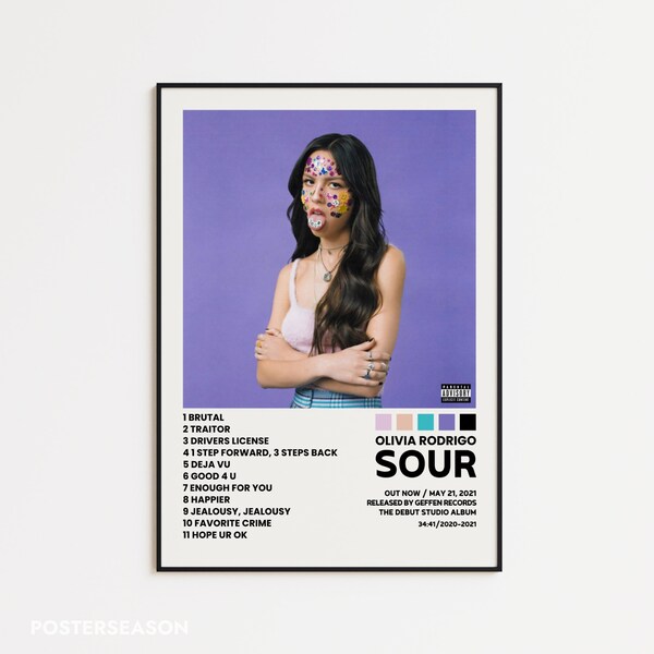 Sour Album Cover Posters - Etsy