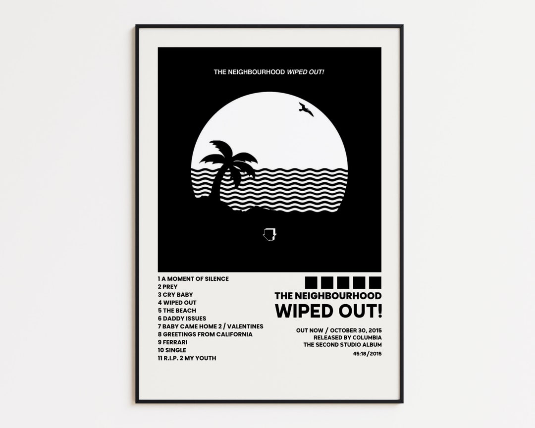 The Neighbourhood Cover Poster, Wiped Out Album Wall Print, Tracklist ...