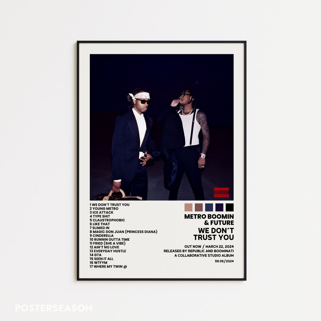 Future & Metro Boomin Album Poster, We Don't Trust You Album Druck ...