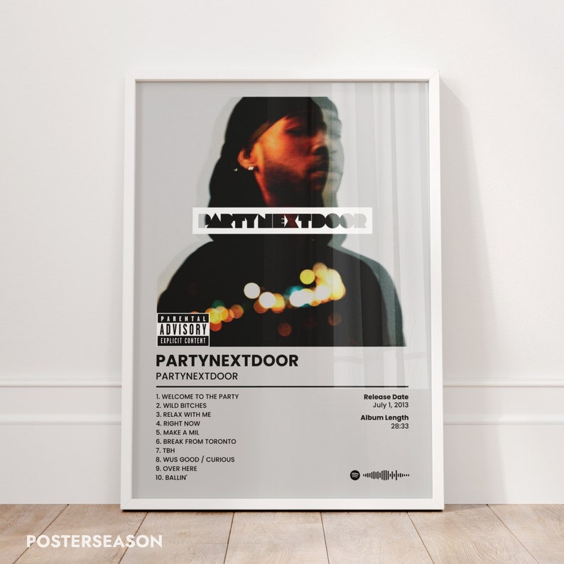 PARTYNEXTDOOR Album Poster, PARTYNEXTDOOR Album Cover Wanddruck ...