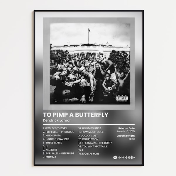 To Pimp a Butterfly Album Cover Print - Etsy