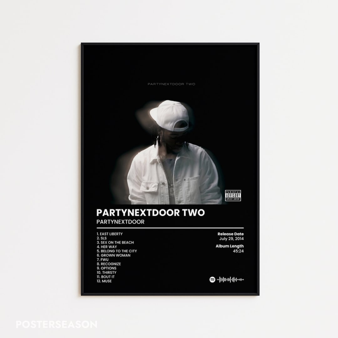 PARTYNEXTDOOR Album Poster, PARTYNEXTDOOR TWO Album Cover Wanddruck ...